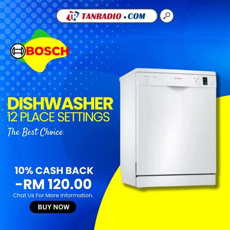BOSCH 12 Place Settings Series 2 Freestanding Dishwasher SMS23BW01T ...