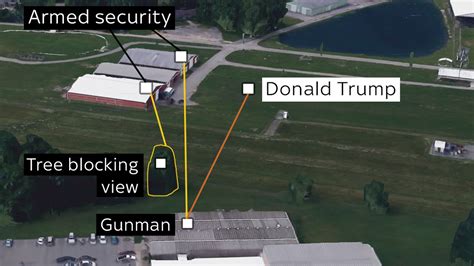 Trump Assassination Attempt How A Large Tree May Have Shielded Trump Rally Gunman From View Of