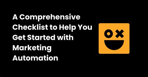 Marketing Automation Checklist Checklist Gg