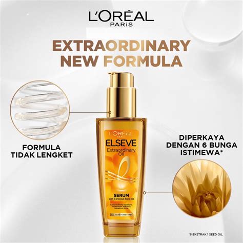 Jual Loreal Elseve Extraordinary Oil Gold Hair Treatment Serum 100 Ml