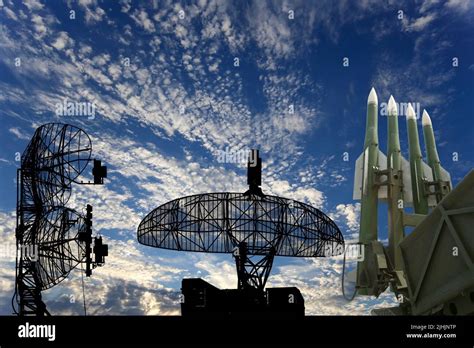 Air defense radars of military mobile anti aircraft systems and modern ...