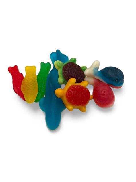 Sea Creature Gummy Mix Assorted Shark Crocodile Fish Turtle