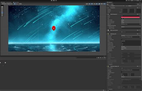 move a spriterenderer gameobject for half his pixel height in the scene