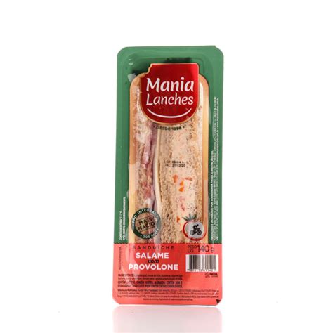 Sanduiche Natural Mania Lanche Salame Com Provolone 145 G Covabra