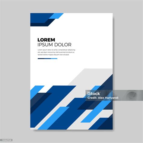 기하학적 스타일의 책 표지 브로셔 디자인 벡터 그림입니다 0명에 대한 스톡 벡터 아트 및 기타 이미지 0명 가리기 개념 Istock