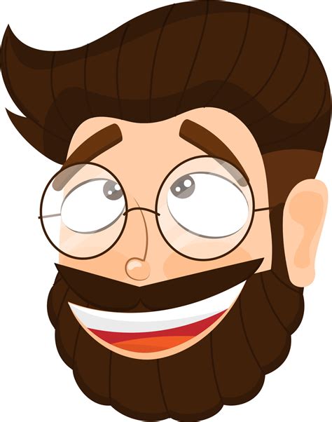 Character Cartoon Of Happy Man Wearing Eyeglasses 24287937 Vector Art