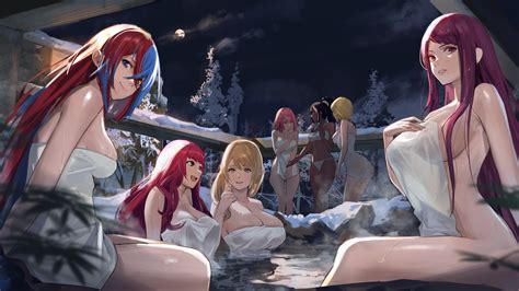 Rule 34 6 Girls 7girls Alear Female Fire Emblem Alear Fire Emblem Bare Shoulders Bathing