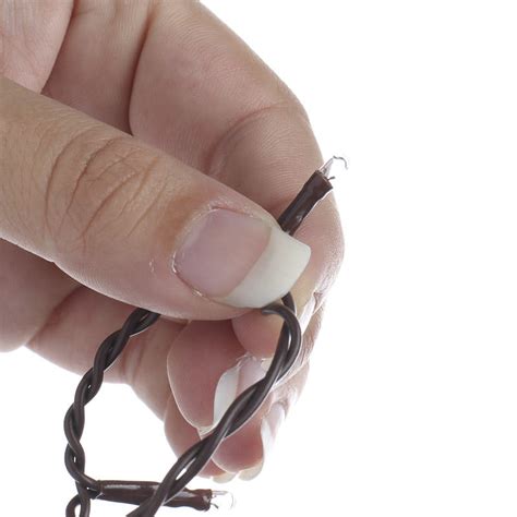 50 Count Clear Bulb And Brown Cord Teeny String Lights Lighting