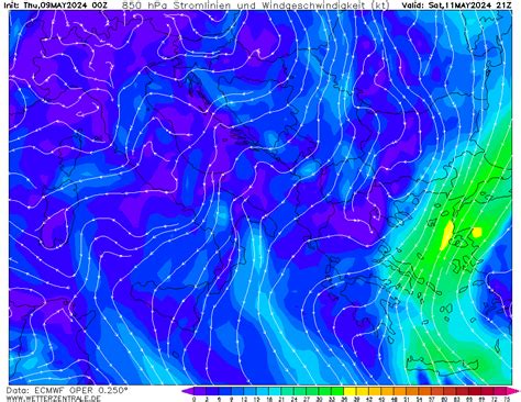 Ecmwf 850hpa Stream Ita Wz Modelli Globali Mappe Carte Del Tempo