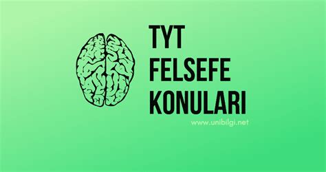 2024 TYT Felsefe Konuları Soru Dağılımı UniBilgi Üniversite Bilgi