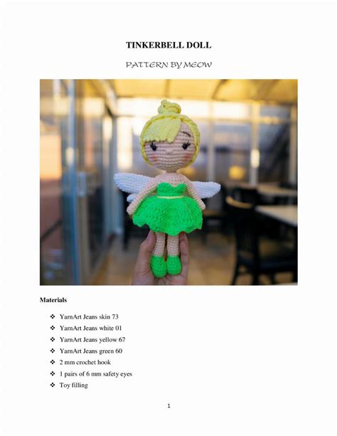 Tinkerbell Doll Crochet Pattern