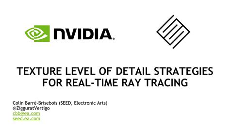 SIGGRAPH 2019: Ray Tracing Gems 1.1 - Texture Level | NVIDIA Developer