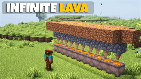 Infinite Lava Farm Java And Bedrock 120 Youtube