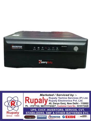 Single Led Microtek 2350 24v Heavy Duty Pure Sinewave Ups Inverter For