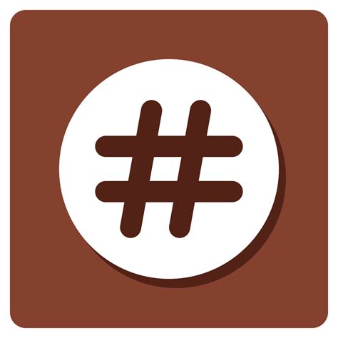 Hashtag Octothorpe Hash Mark Pound Sign Numeric Icon Download On Iconfinder
