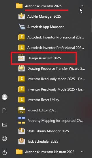 where is design assistant for autodesk inventor located