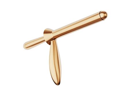 Premium Photo Golden Surgical Medical Instruments Proctoscope For