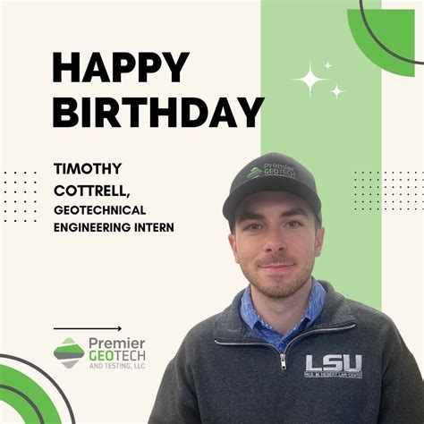 Premier Geotech And Testing On Linkedin Happy Birthday Timothy