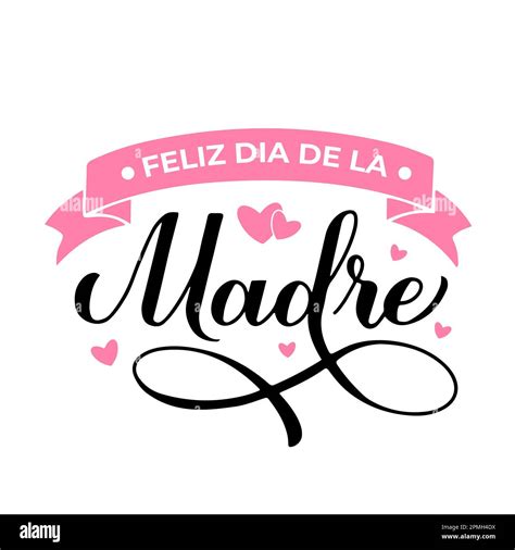 Feliz Dia De La Madre Caligrafía Hand Lettering Feliz Día De Las