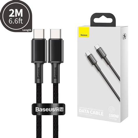 Baseus High Density Braided Fast Charging Data Cable Type C To Type C