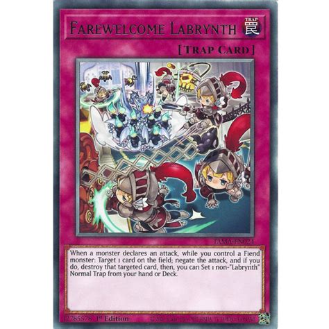 Tama En024 Farewelcome Labrynth Tactical Masters Card Yu Gi Oh