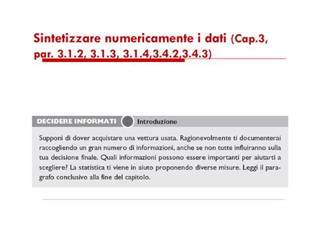 Slide Del Corso Di Statistica Slide Di Statistica Docsity