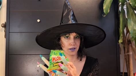 Sour Gummy Bats Asmr With Witch Bella Squirt Mitzvah Clips4sale