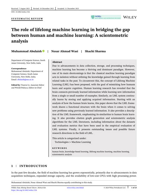 The Role Of Lifelong Machine Learning In Bridging The Gap Between Human