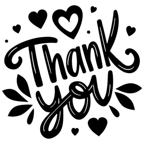 Premium Vector Typography Thank You Vector