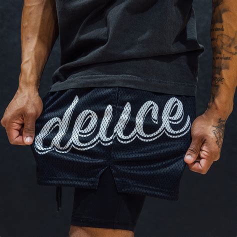 Deuce Mesh Shorts Blackwhite Deuce Brand