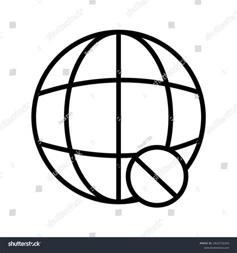 No Internet Icon Disconnect Icon No Stock Vector Royalty Free 2612731225 Shutterstock