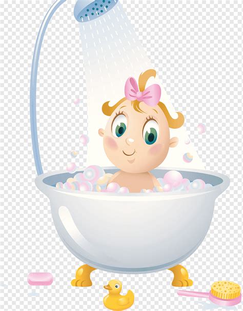 흰색 욕조 아트 일러스트 샤워 욕실 아이 욕조 일러스트 샤워 욕실에 목욕하는 아기 가구 사진 유아 Png Pngwing