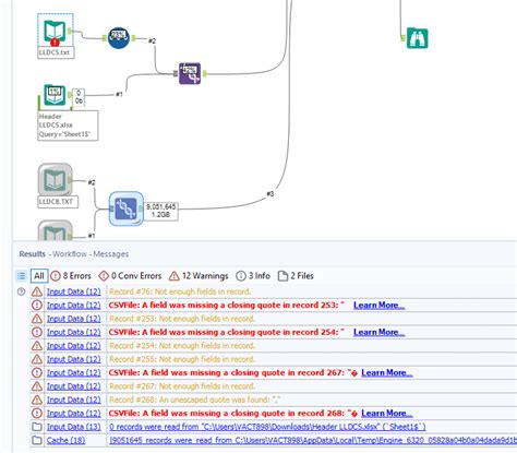 Data Input Error Alteryx Community
