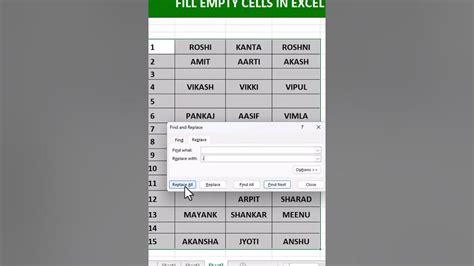 Fill Empty Cells In Excel By Shortcut Trick Youtube