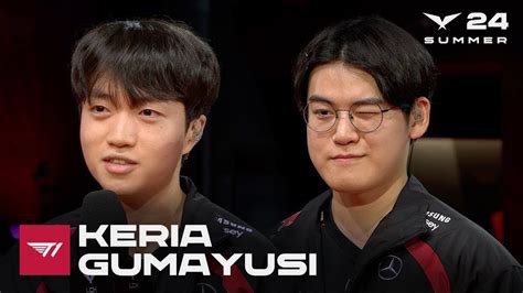 Vietsub Phỏng Vấn T1 Keria Gumayusi Lck Mùa Hè 2024 T1 Vs Dk