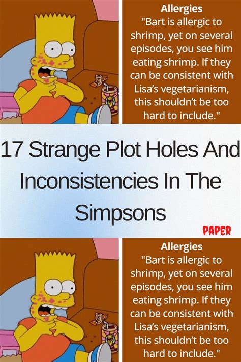Plot Holes Marge Plots The Simpsons Allergies Strange Viral