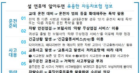 친척이 내차 운전한다면 운전자 확대 특약설 연휴 알아두면 유용한 차보험 정보