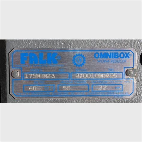 Falk Omnibox Worm Gear Supplier Worldwide Used 60 To 1 Ratio Right