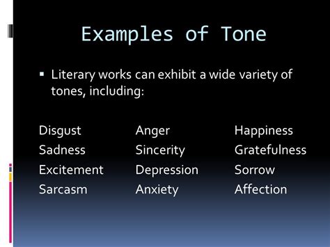 Tone Mood And Imagery Tone Definition Tone Is The Attitude A Writer