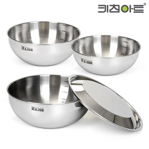 키친아트 올스텐 믹싱볼세트 샐러드볼 베이킹 뚜껑 계량믹싱볼 홈플러스 택배배송