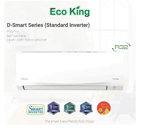 Daikin Split Type Aircon D Smart Inverter 10152025 Hp Lazada