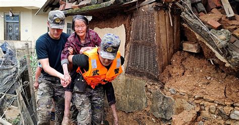 중국 남부 전역에 폭우로 인한 홍수9명 사망·6명 실종