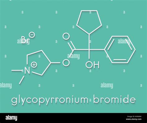 Glycopyrronium Bromide Glycopyrrolate Copd Drug Molecule Has