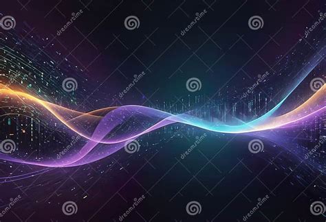 Digital Background Of Technological Operations Digital Code Flow
