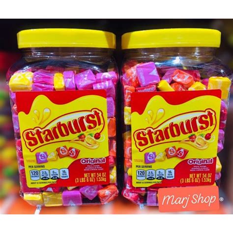 🇺🇲starburst Candy Original Fruit Chew Party Size Jar 54 Oz Shopee