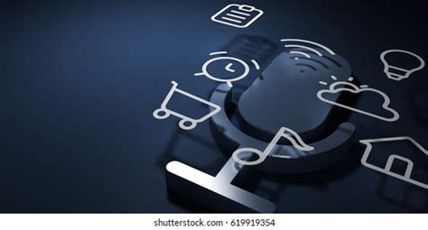 3d Rendering Pictogram Voice Recognition System Stock Illustration 619919354 Shutterstock