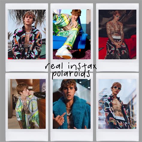 Justin Bieber Popstar Polaroids Instax Mini Polaroid Etsy