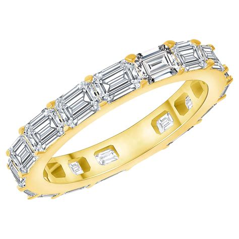 Customizable 1 2 Ct Tw Baguette Diamond Halfway East West Band H VS
