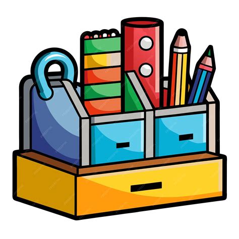 Desk Organizer Clipart Vector Art And Illustration Premium Ai