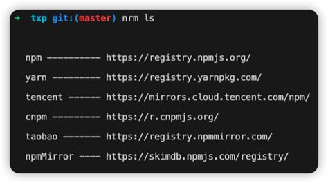nrm ls那个 标识没有了 Issue 138 Pana nrm GitHub